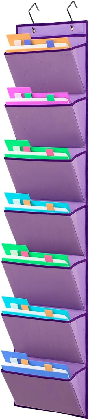 Amazon.com : ANIZER Wall Mounted File Holder Over Door Hanging Mail ...