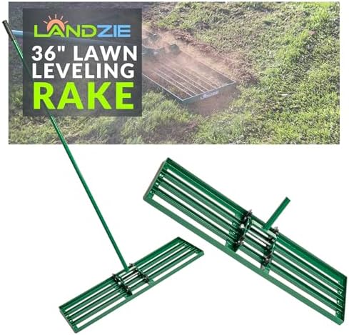 Amazon.com : Jardineer Lawn Leveling Rake 36 Inches, Yard Leveling Rake ...
