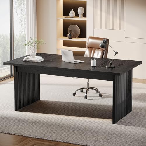 Amazon.com: Tribesigns 63" Executive Desk, Modern Office Desk with ...