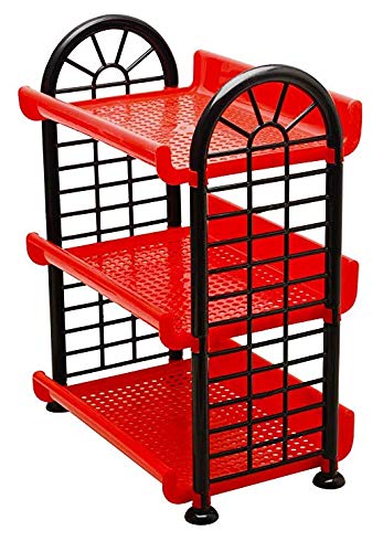 Joyful Plastic Stand with 3 Racks : Amazon.in: Home & Kitchen