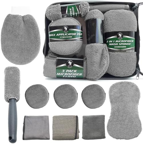 Car Cleaning Kit,9pcs Premium Car Washing Kit,Car Cleaner Tools Set ...