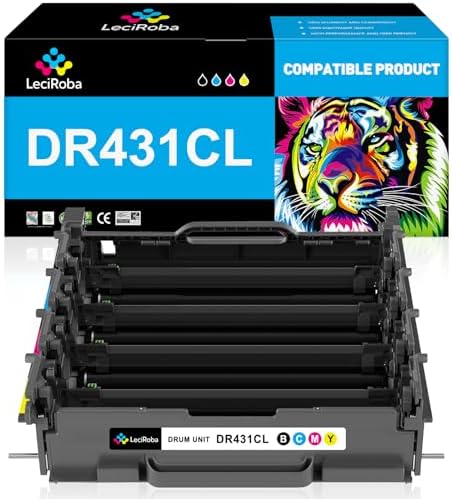 Amazon.com: LeciRoba DR431CL Drum Unit Replacement for Brother DR431CL ...