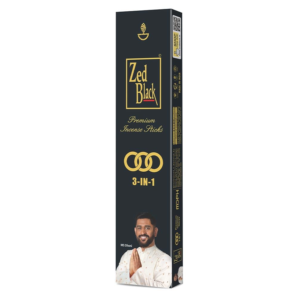 Zed Black Agarbatti Large 3 in 1 Monthly Pack Incense Sticks - Aroma Sticks (Pack of 1) : Amazon ...