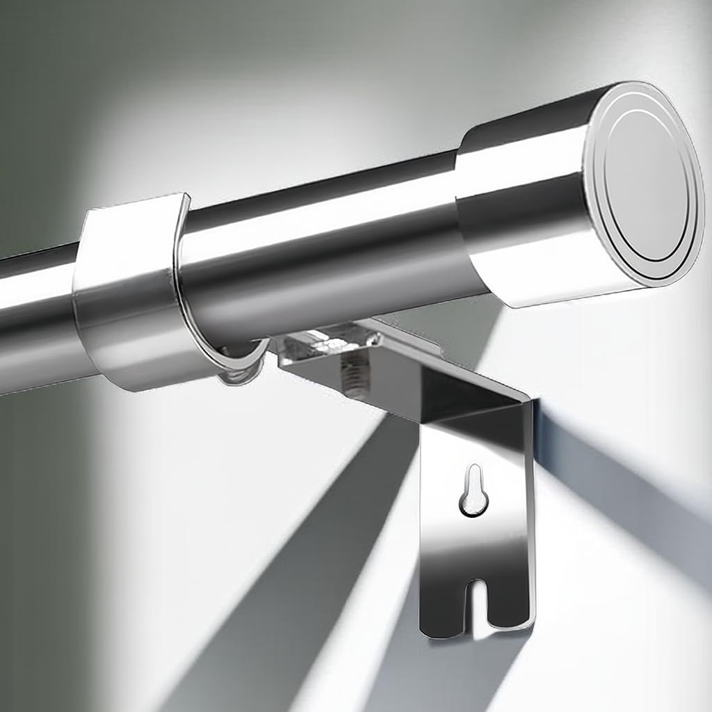 Extendable Curtain Pole,Fittings Set Window Pole Adjustable Single ...