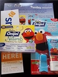 Amazon.com : Orajel Baby Elmo Tooth & Gum Cleanser Fluoride-Free, 1 ...
