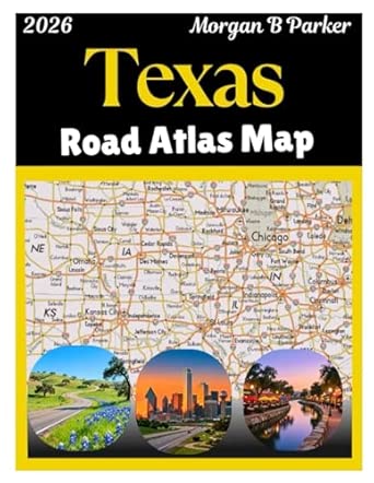 Texas Road Atlas Map 2026: detailed roads and highways map of texas ...