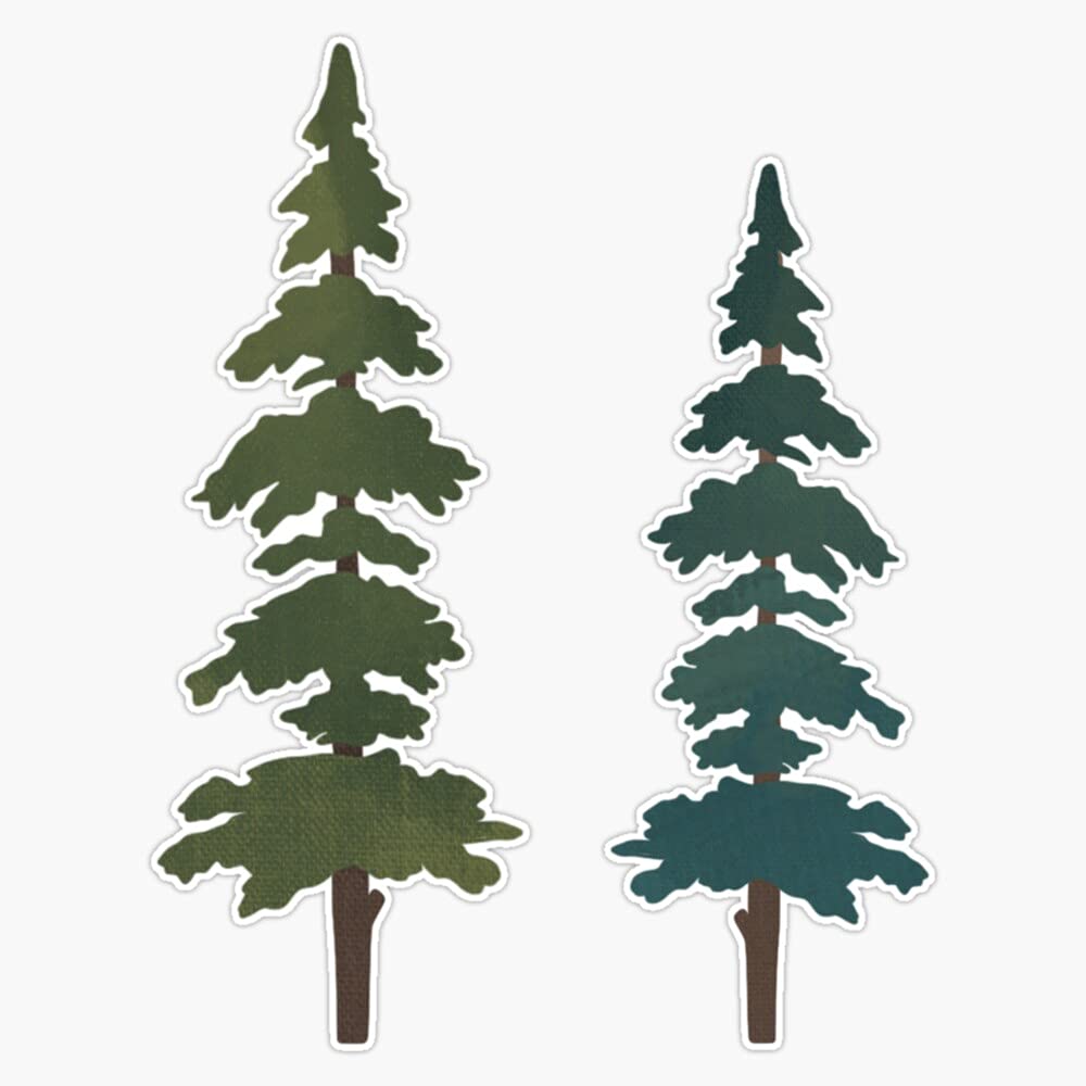 Amazon.com - STG Trading Pine Trees Vinyl Bumper Sticker Decal ...