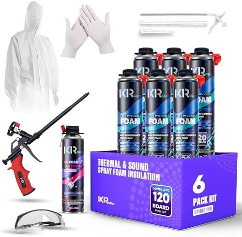 Amazon.com: Spray Foam Insulation Kit (6 PK Kit-23oz) Expanding Foam ...