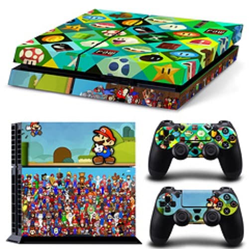 Ridhaan Collection Paper Mario Design Playstation 4 Skin Sticker Decal ...
