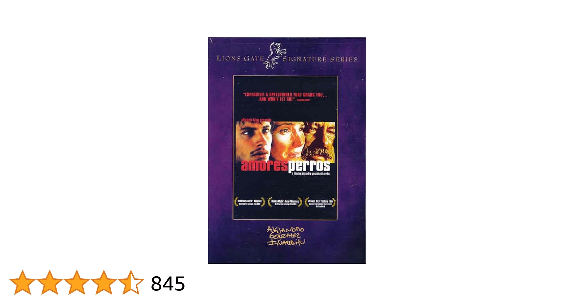 Amores Perros Dvd Sigmature Amazon.com: Amores Perros (Signature