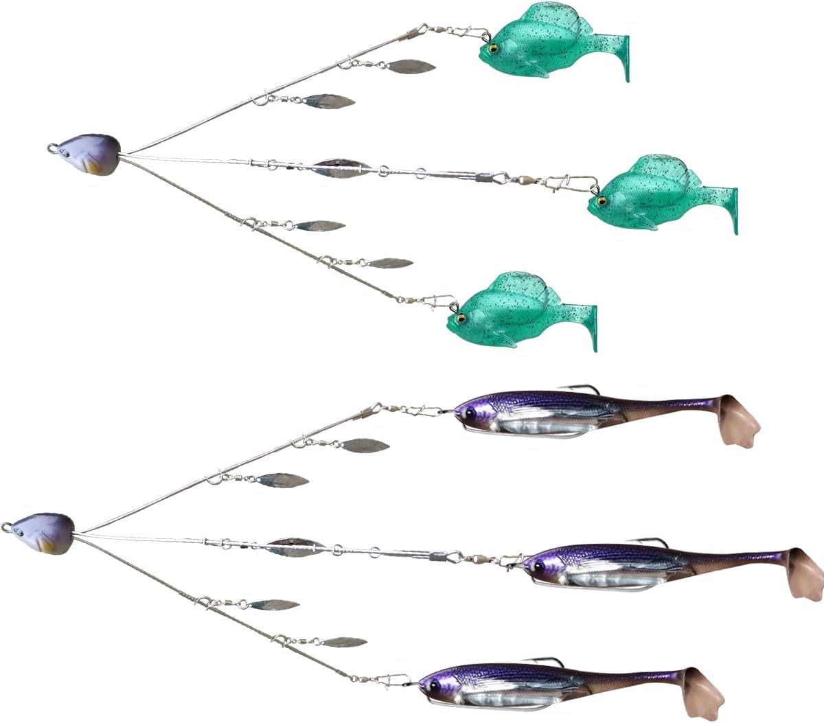 Amazon.com : Ultimate Alabama Rig Fishing Kit, 3 arms Umbrella Rigs for ...