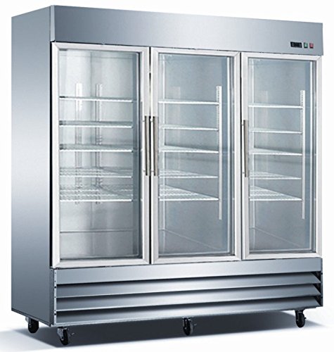 Amazon.com: EQ Kitchen Line Stainless Steel Commercial 3-Glass Door ...