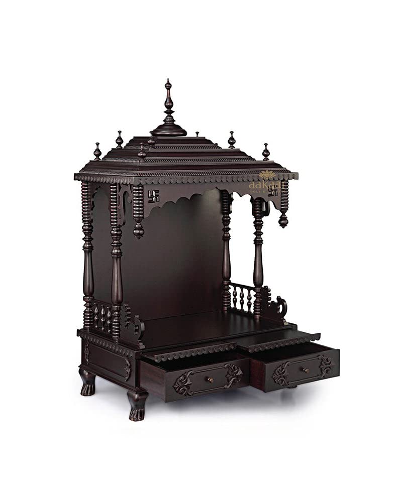 Buy Decorative Wooden Temple Mandir Home Pooja Worship Ghar Wall Hindu ...