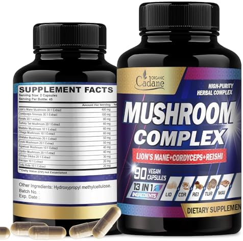 Amazon.com: DEDICAD 18in1 Mushroom Supplement Complex - 27500mg with ...