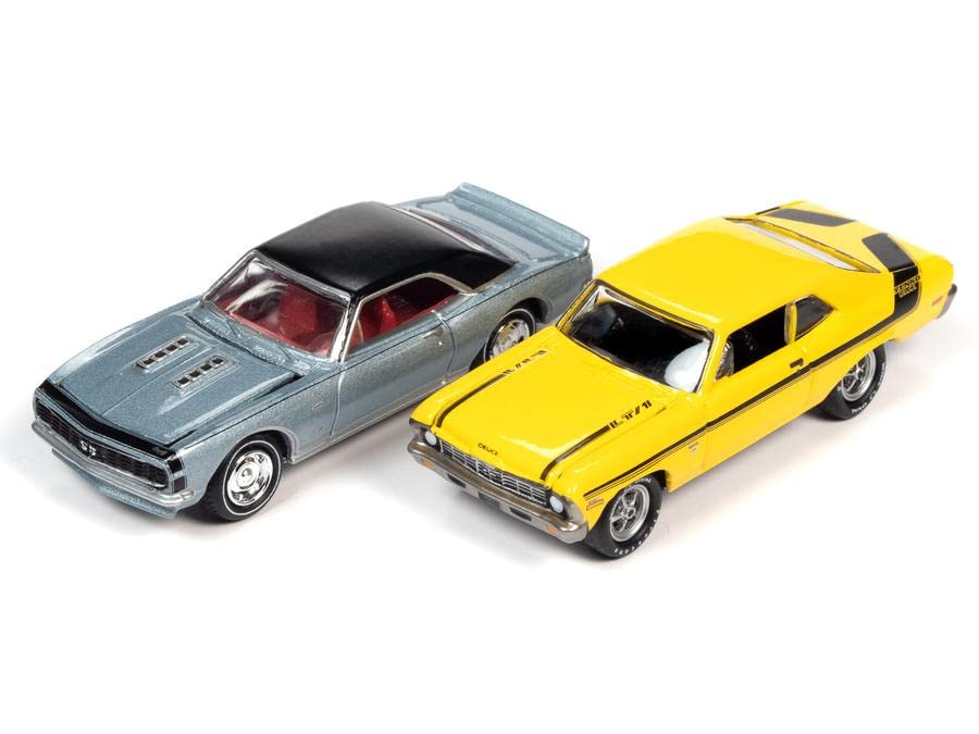 Amazon.com: 1967 Chevy Camaro Yenko Blue with Black Top & 1970 Chevy ...