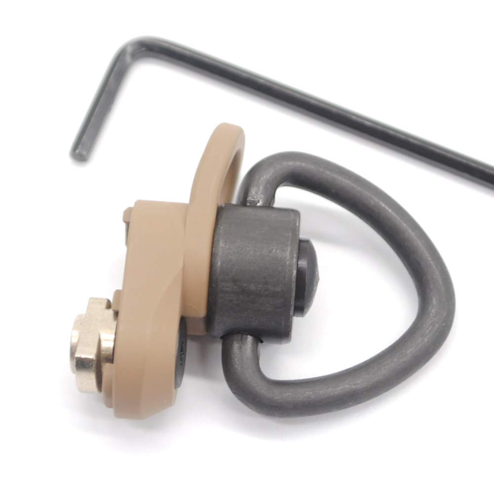 Buy TRIROCK M-lok Sling Swivel Heart-Shape Loop with FDE color Push ...