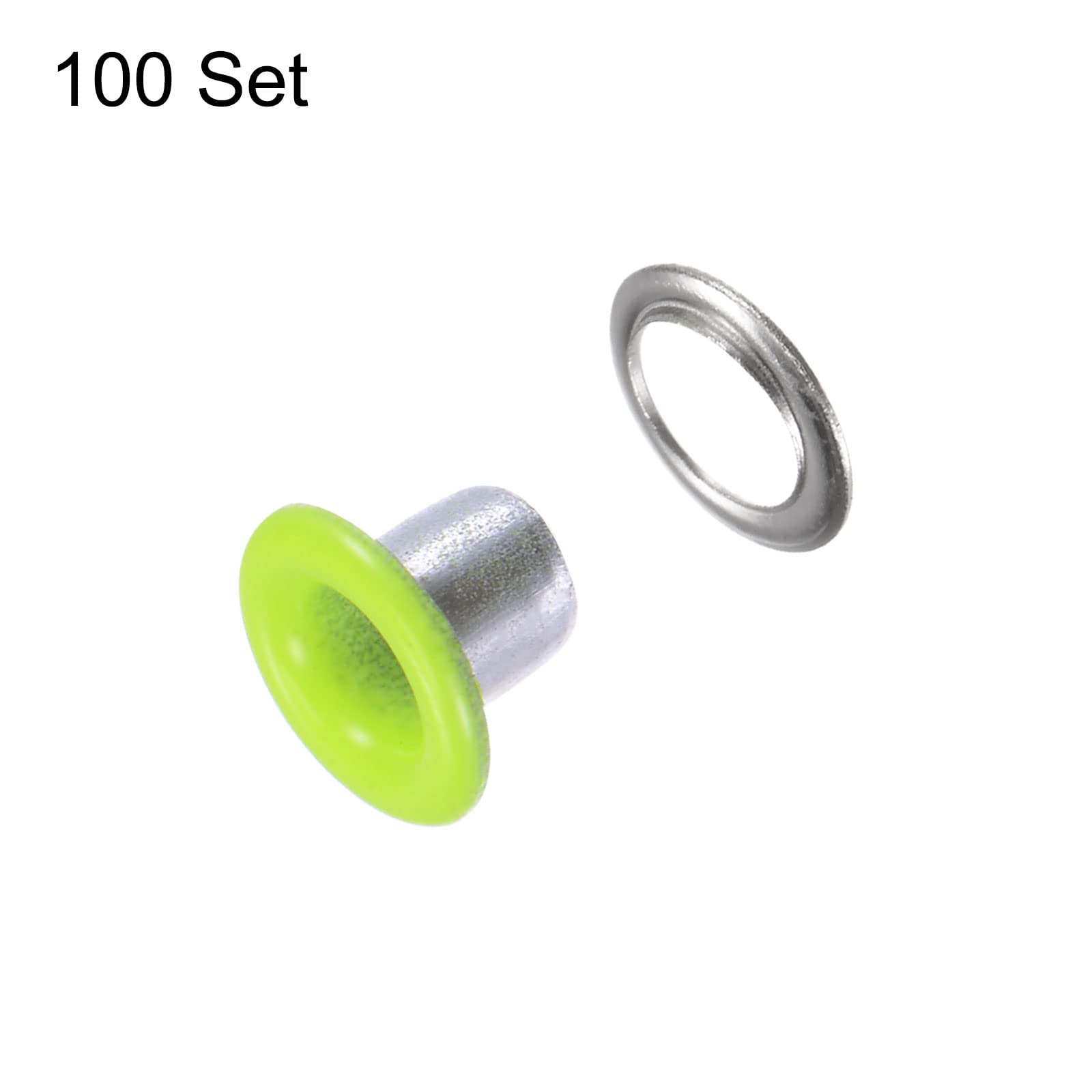 Snapklik.com : HARFINGTON 100set Grommets Kit Metal Eyelets 3mm 1/8 ...