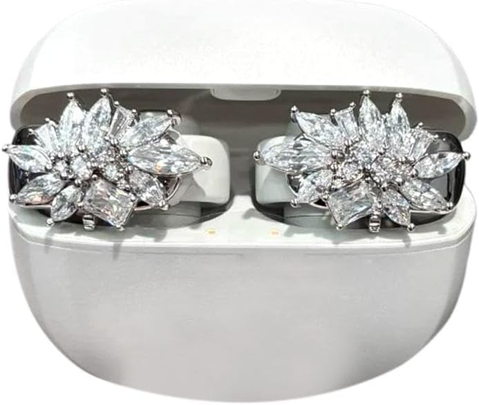 Amazon.com: Rhinestone for Clip on Earbuds Open Ear,Earbuds Rhinestone ...