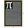 Amazon.com: Mathematical Number PI to 1801 Decimals Greek Letter Math ...
