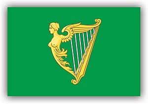 Amazon.com: Green Harp Flag Sticker Decal - Self Adhesive Vinyl ...