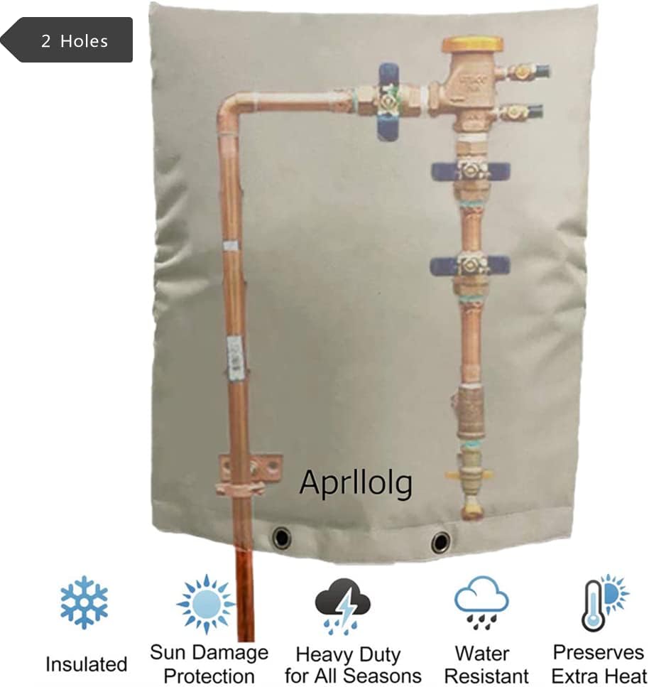 Backflow Insulated Cover, 16"W x 20"H Outdoor Pipe Covers Winter Freeze ...