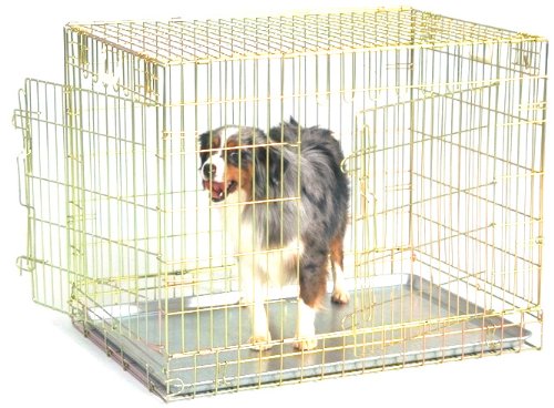 General Cage Premium Folding 200 Series Pet Crate w metal pan, 2 Door ...