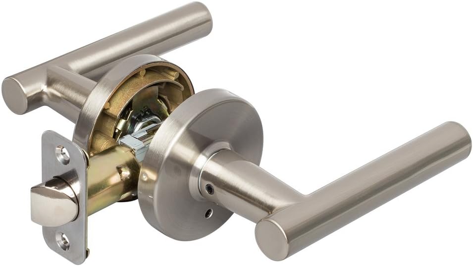 Amazon.com: Riley Bed Bath Privacy Contemporary Door Lever Set