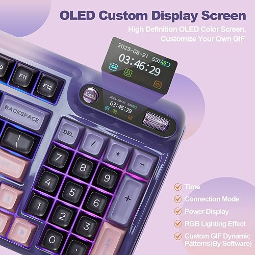 Snapklik.com : KZZI Z98 Mechanical Keyboard, Hot Swap Gasket Wireless ...