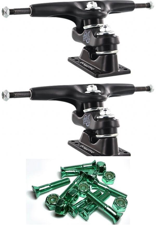 Amazon.com : Gullwing Trucks Sidewinder II Black Skateboard Double ...