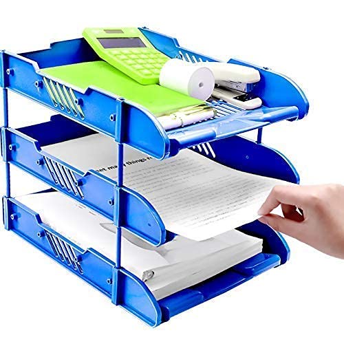 Zroof Plastic Office Stationery 3 CompartmentsPlastic Office Files ...