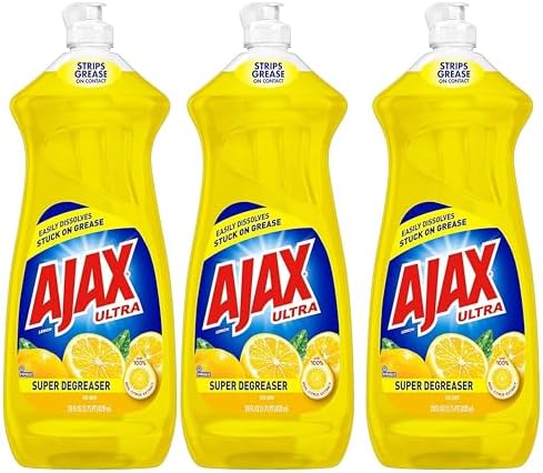 Amazon.com: Ajax Dishwashing Liquid Dish Soap Yellow Lemon, 28 Fl Oz ...