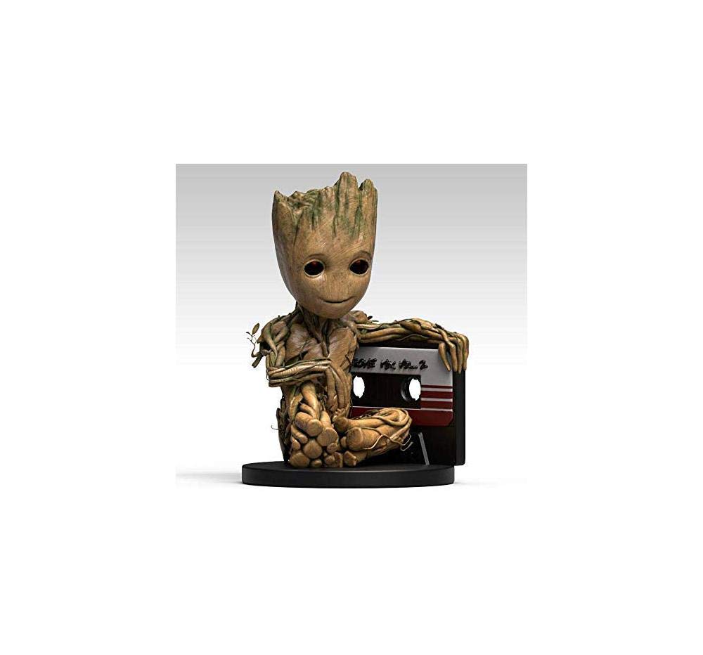 Amazon.com: Marvel Deluxe Mega Baby Groot Money Box Black/Brown Printed ...