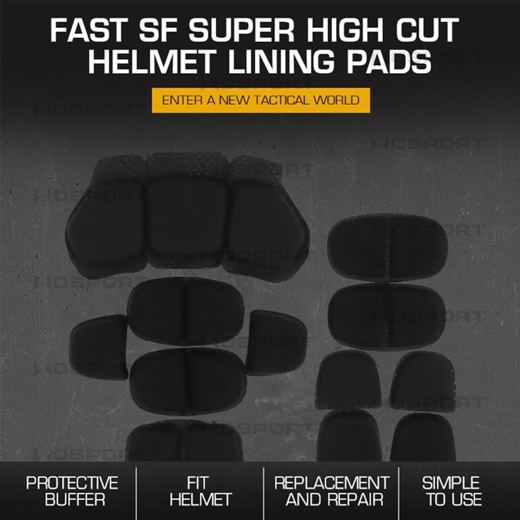 Helmet Foam Helmet Foam Pads (Set Of 7) #1686 (SAF Helmet Compatible