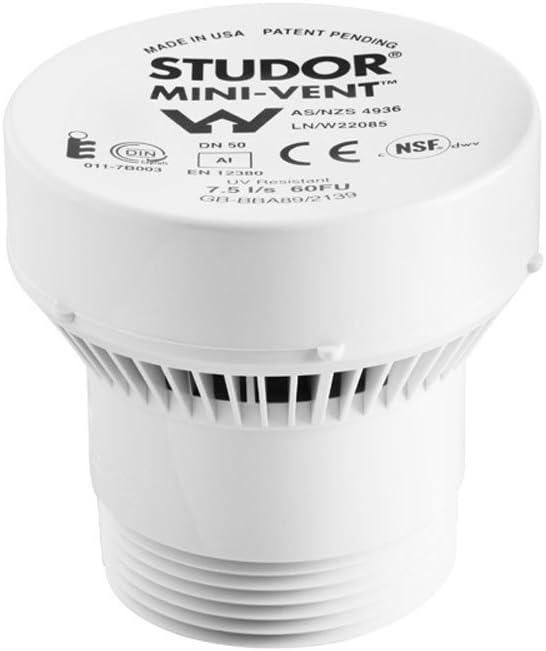 Amazon.com: Studor 20300 Mini-Vent with ABS Adapter 1 1/2-Inch or 2 ...