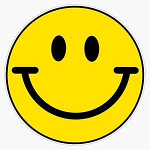 Amazon.com: smiley face :) Bumper Sticker Decal 5" : Automotive