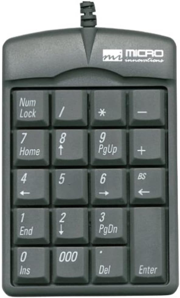 Amazon.com: Micro Innovations Numeric Plus Keypad (USB) KP25B : Electronics