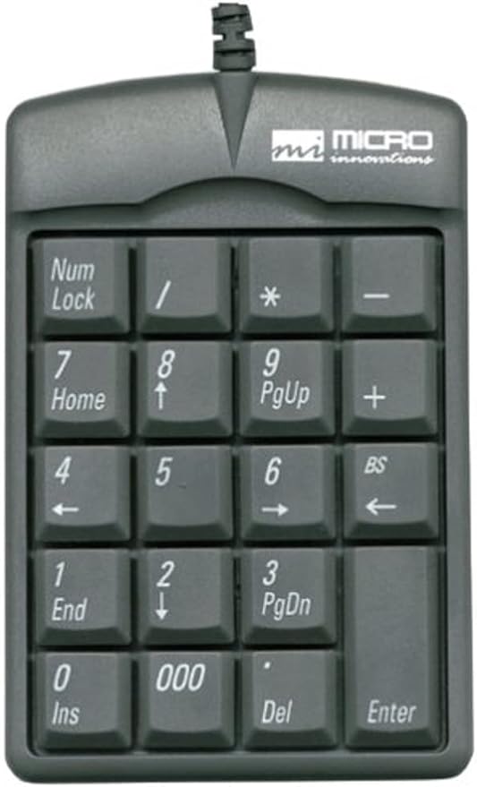 Amazon.com: Micro Innovations Numeric Plus Keypad (USB) KP25B : Electronics
