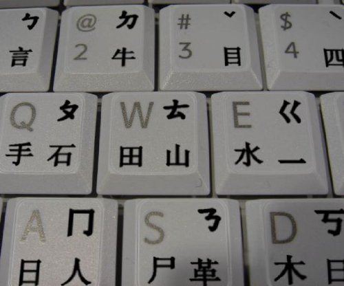 Chinese Alphabet Keyboard Chinese (Cangjie) Keyboard Stickers