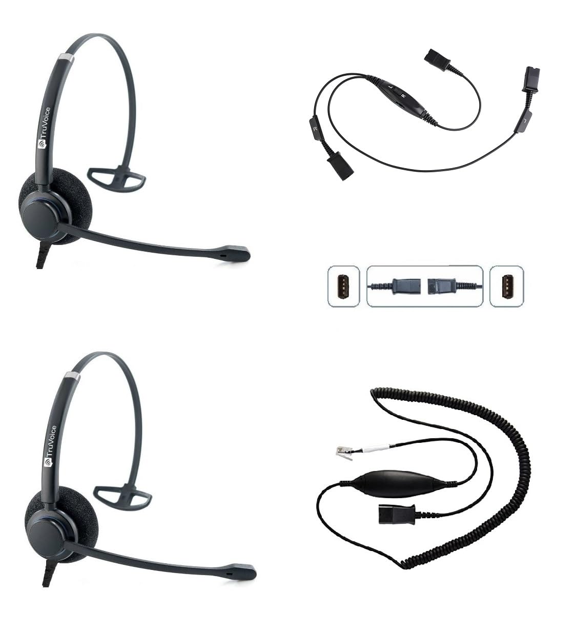 Amazon.com: TruVoice Headset Training Solution for Phones (Includes 2 x ...