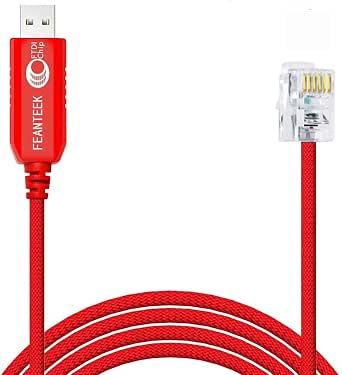Feanteek APC Serial Cable 940-0144b USB to RJ12 Console Cable for APC ...