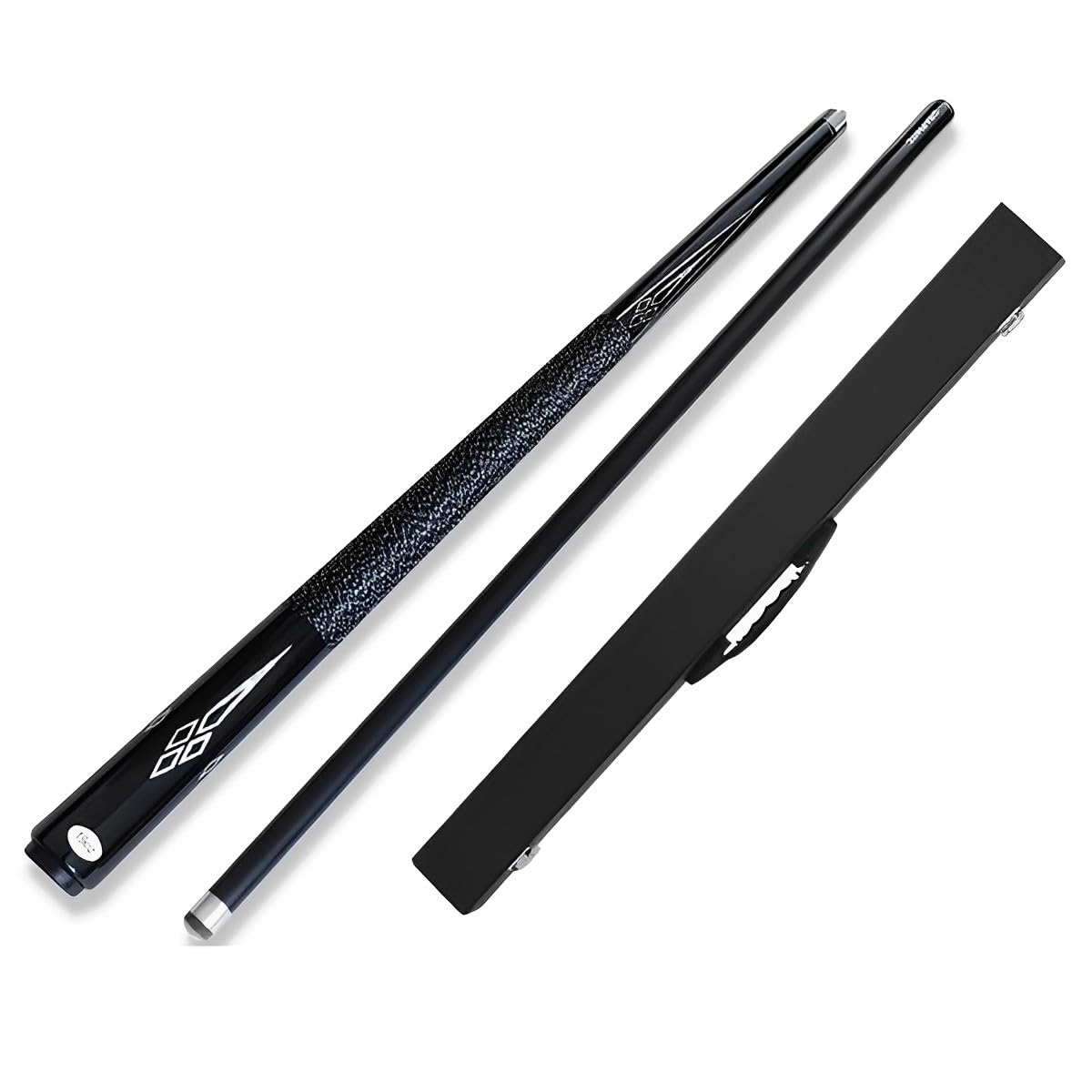 Amazon.co.jp: 58インチ プールキュースティック、1/2ジョイントカーボンファイバーメープルウッドビリヤードプールキュー、手作りスヌーカーキュー、ボックス付き、10mm/11 ...