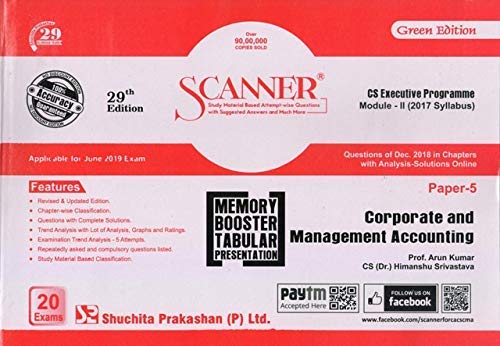 Amazon.in: Buy Scanner CS Executive Programme Module - II (2017 ...