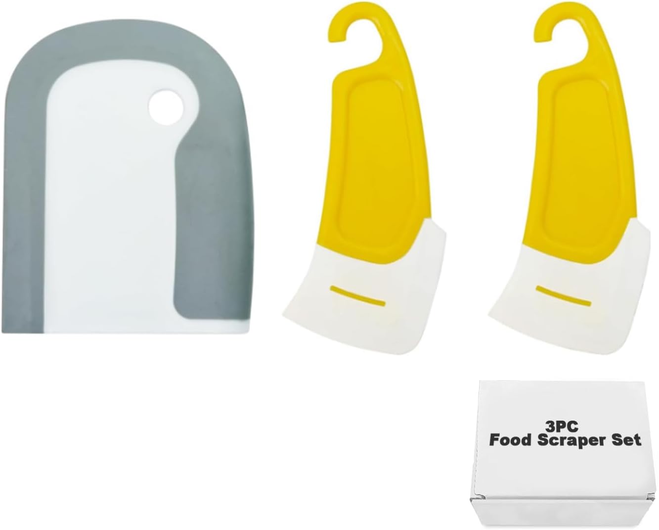 Amazon.com: Honsva Silicone Dish Scraper to Kitchen Cleaning for Pans ...