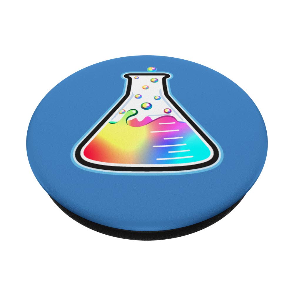 Chemistry Flasks Bubbles