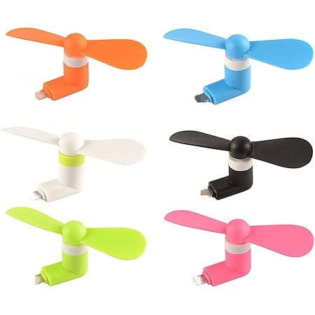 Amazon.com: Gfytdxe Mini Cell Phone Fan - Colorful and Powerful 2-in-1 ...