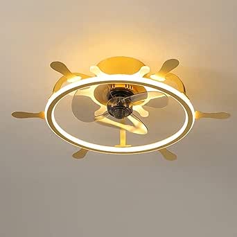 LED Fan Ceiling Light, Lightweight Luxury Smart Slim Mute Ceiling Fan ...
