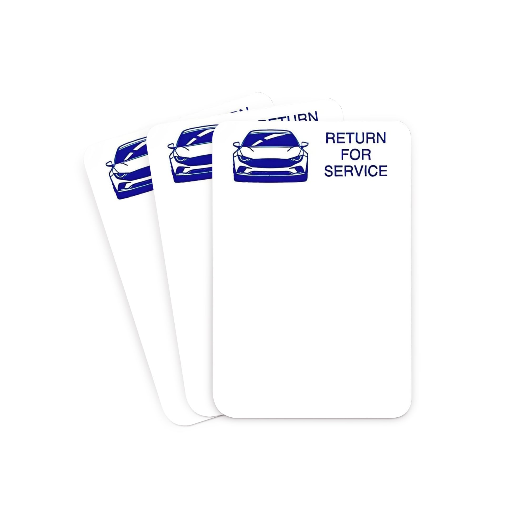 Amazon.com : Static Cling Return for Service Oil Change Stickers for ...