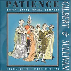 Patience: D'Oyly Carte Opera Company, Gilbert & Sullivan: Amazon.it: CD ...