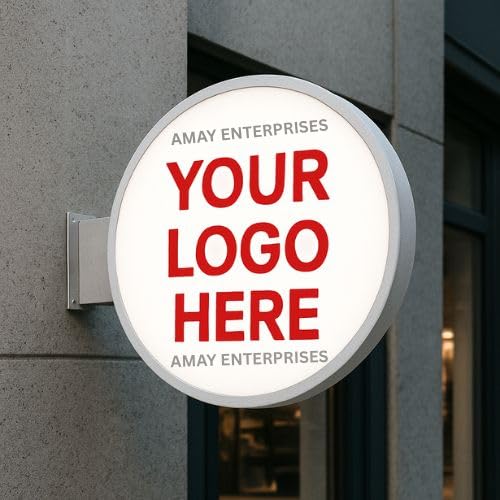 AMAY ENTERPRISES Acrylic Customizable LED Lollipop Flange Message ...
