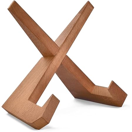 PUERSI Recipe Book Stand for Kitchen, Wooden Cookbook Holder for ...